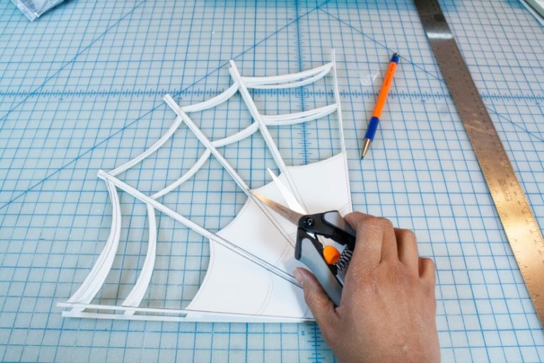 DIY Duct Tape Spider Web Door Sign | Livin' the Mommy Life